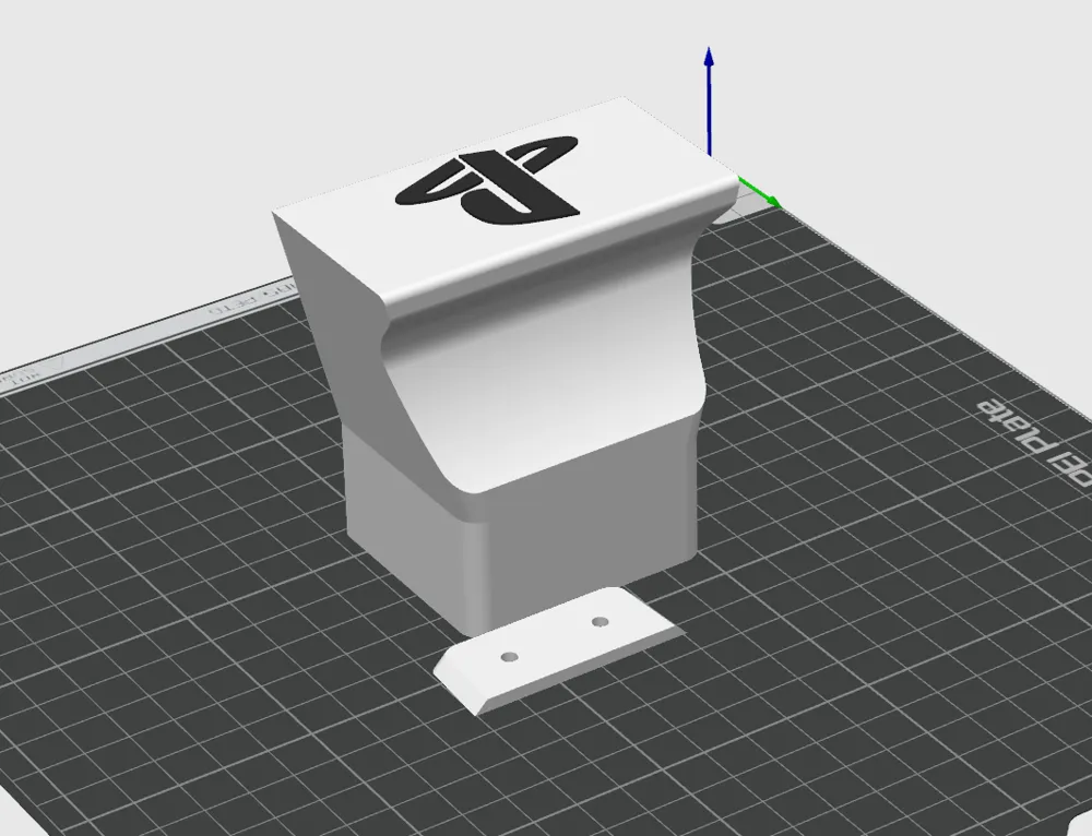 PS5 controller wall mount with logo by René - MakerWorld