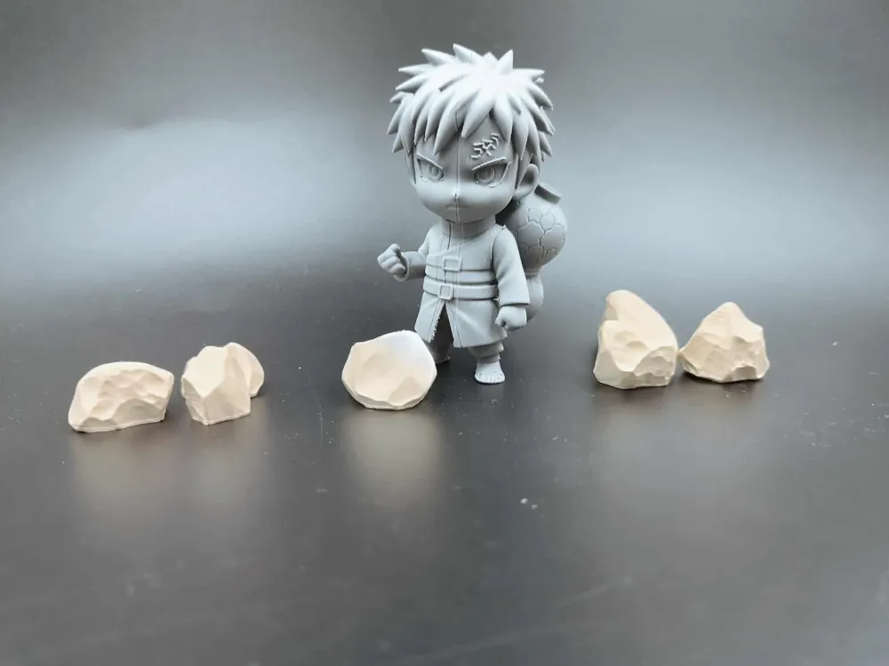 Anime Naruto Figure - Chibi Gaara - Sand Village by drakeforge3d ...