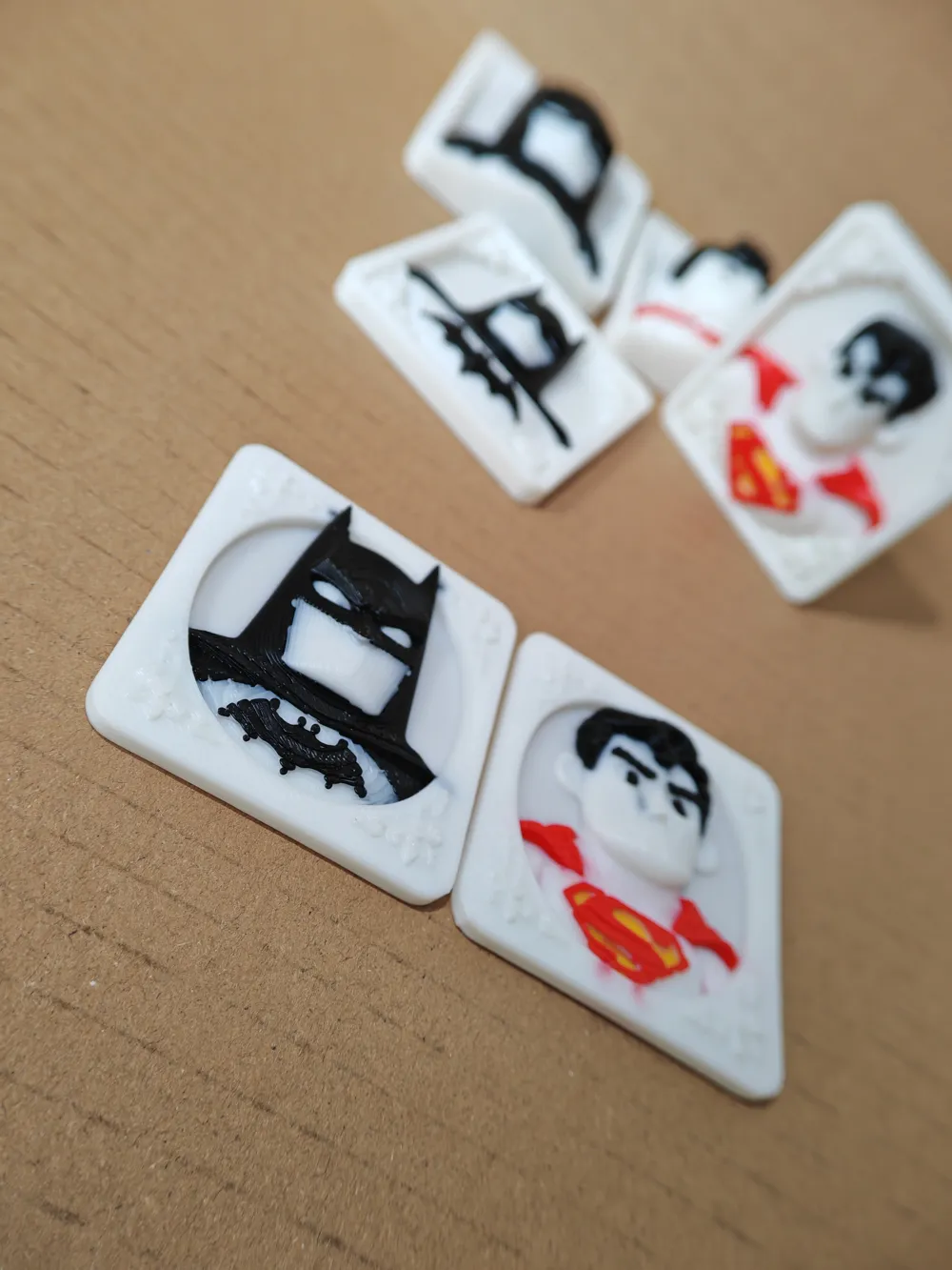 3 conjuntos de adesivos de cabeça grande do Batman e Superman de ...