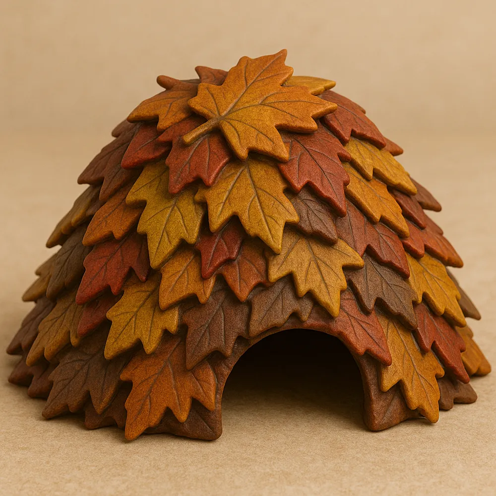 Autumn Leaf Hide – Forest Floor Reptile Decor - Free 3D Print Model ...
