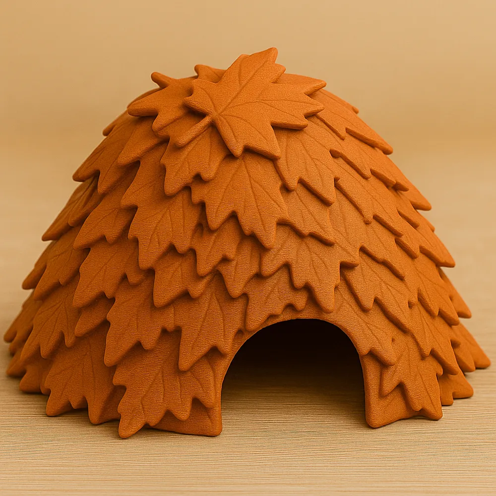 Autumn Leaf Hide – Forest Floor Reptile Decor - Free 3D Print Model ...
