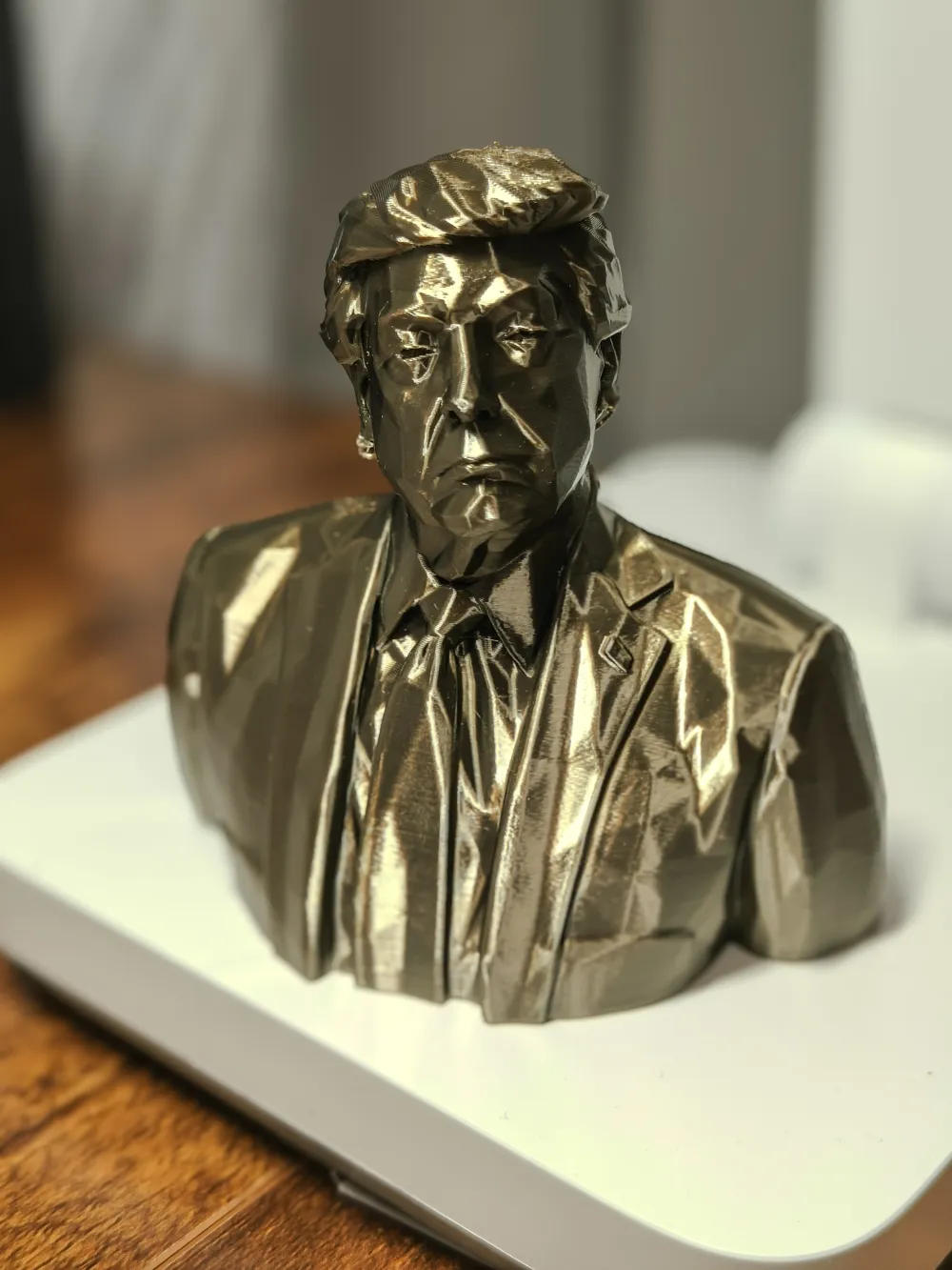 Busto de Donald Trump | Arte moderno de baja poli - Modelo de impresión ...
