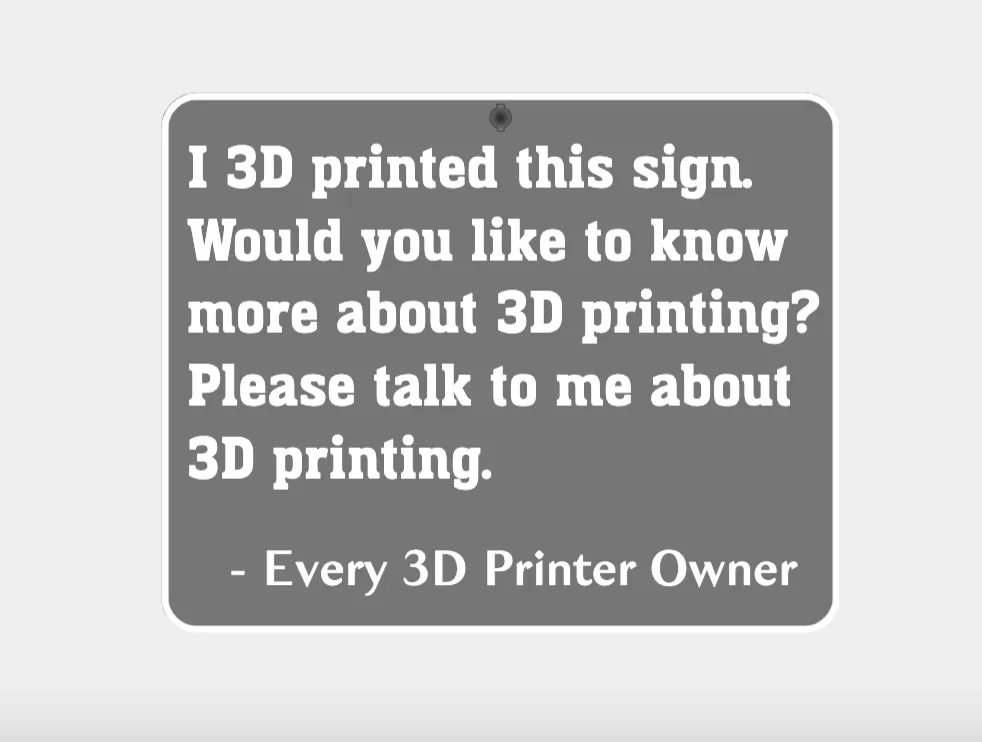 3d printing sign / funny sign / wall art / decor by 3D Prints This Week ...