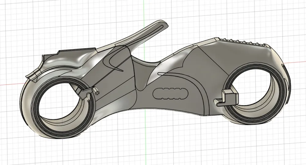 Light Motorcycle DUMMY 13 TRON Legacy - Free 3D Print Model - MakerWorld