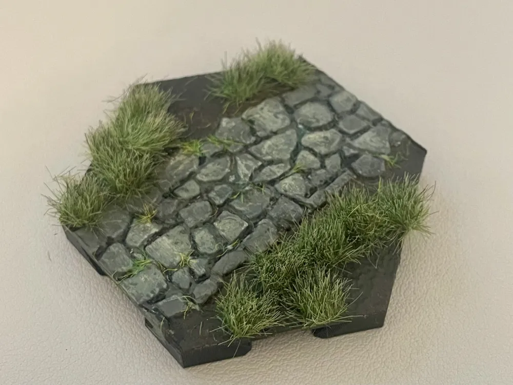 Hexagon Tile System for DnD: Straight path by Hackbraten - MakerWorld