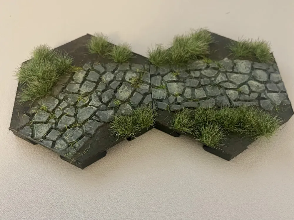 Hexagon Tile System for DnD: Straight path by Hackbraten - MakerWorld