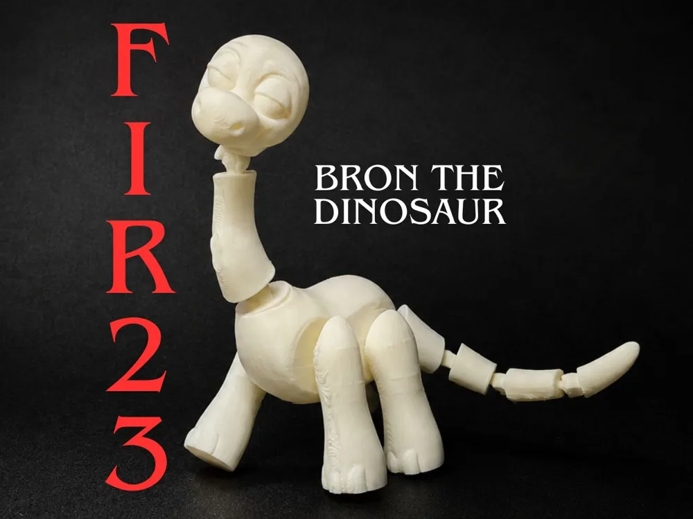 Articulated Bron the Dinosaur - Free 3D Print Model - MakerWorld