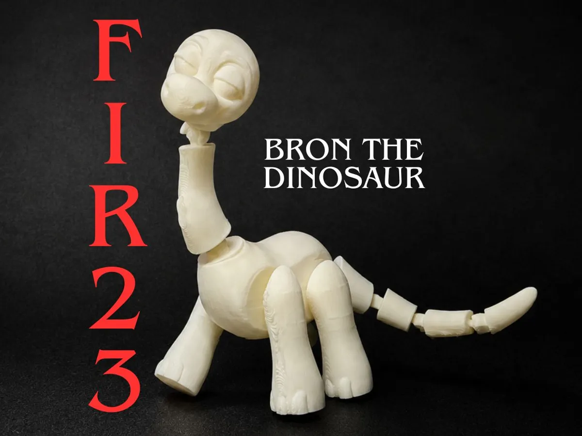 Articulated Bron the Dinosaur - Free 3D Print Model - MakerWorld