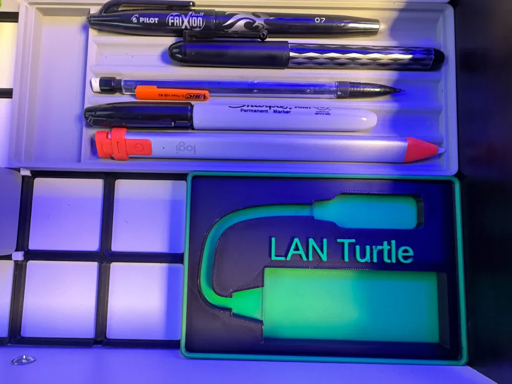 Hak5 LAN Turtle Gridfinity - Free 3D Print Model - MakerWorld