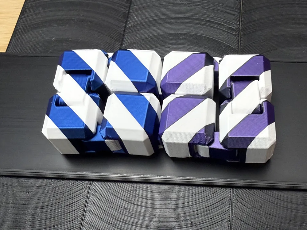 Angled dual tone Infinity Cube Fidget Desk Toy - Free 3D Print Model ...