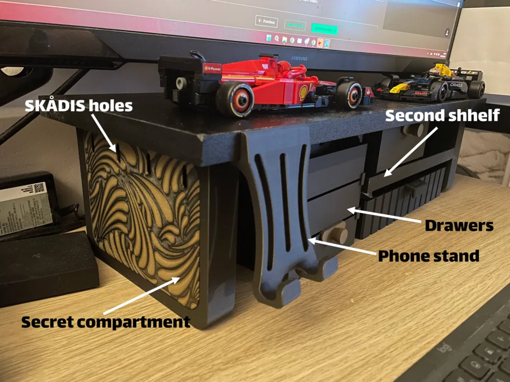 Modular monitor stand by Dezist9 MakerWorld: Download Free 3D Models