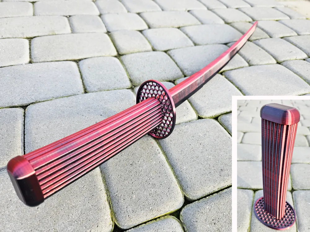 Hunter Wood katana (Print-in-Place) by New_Kids_Turbo MakerWorld ...