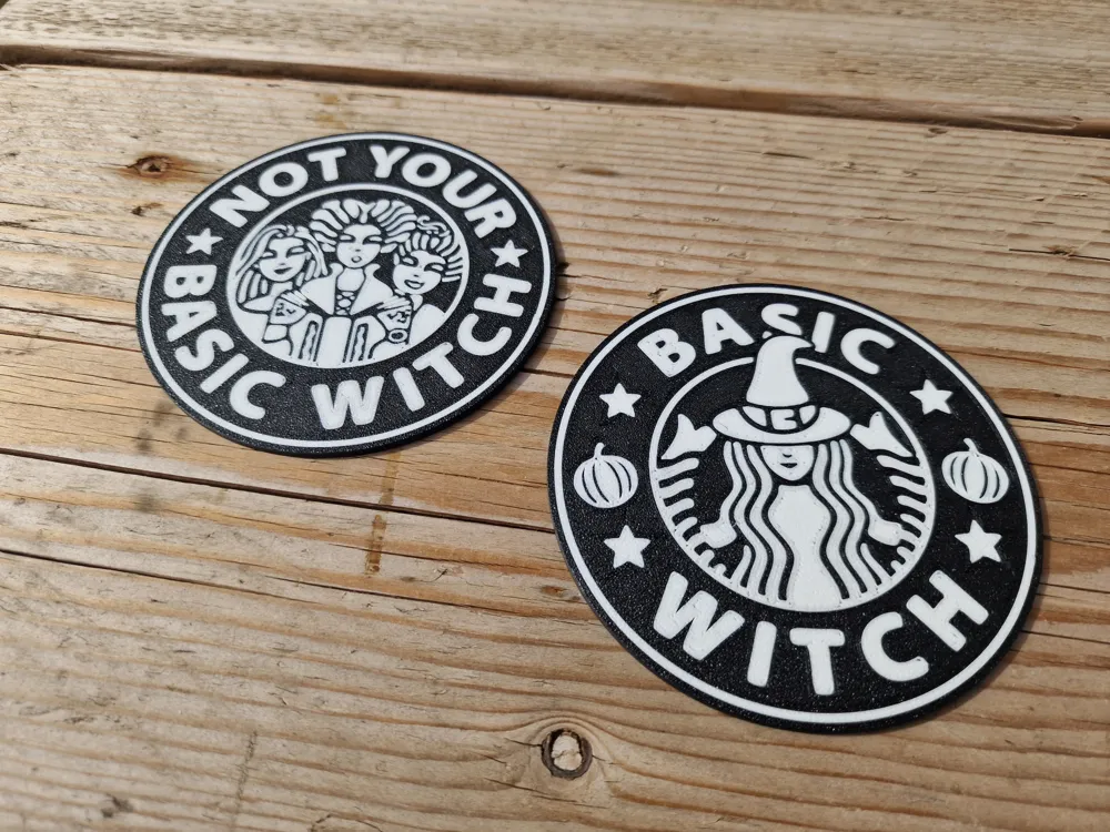 Basic Witch Coaster - Free 3D Print Model - MakerWorld