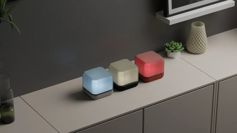 Modern Lamp. Wireless or Wired RGB Cube Light by Abstractia Design ...