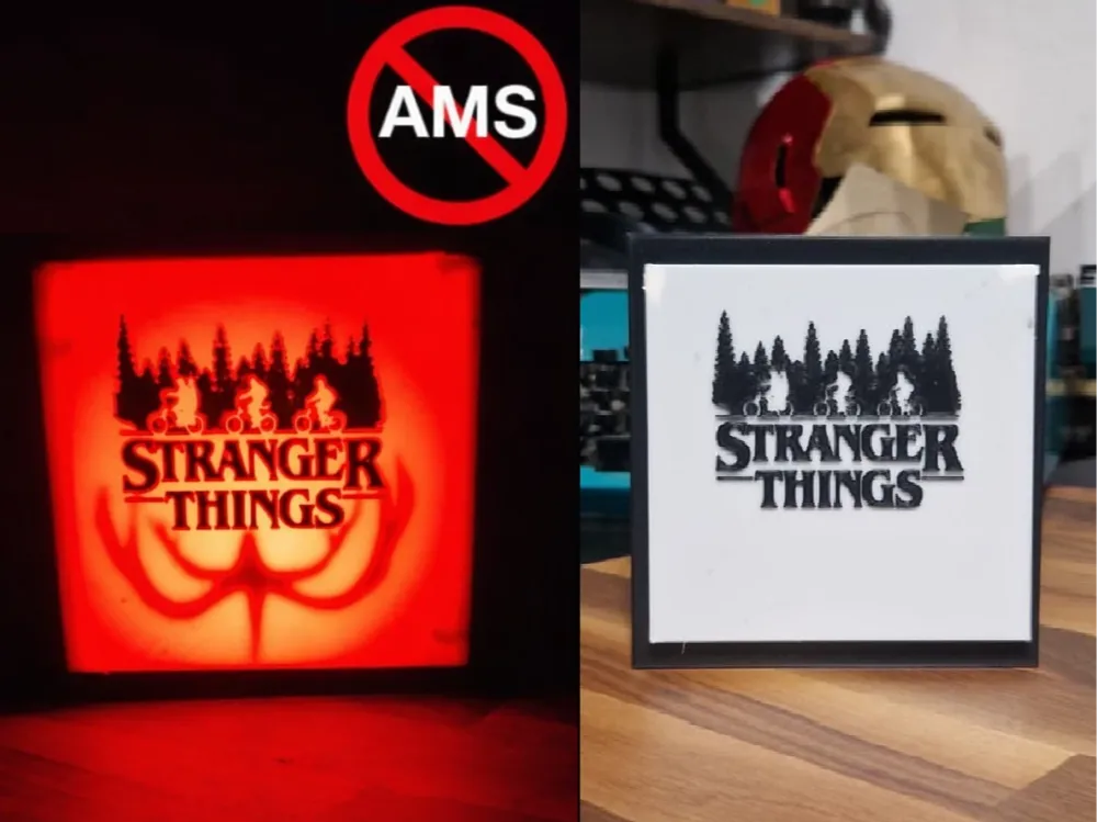 Stranger Things LED Light Box ***NO AMS*** - Free 3D Print Model ...
