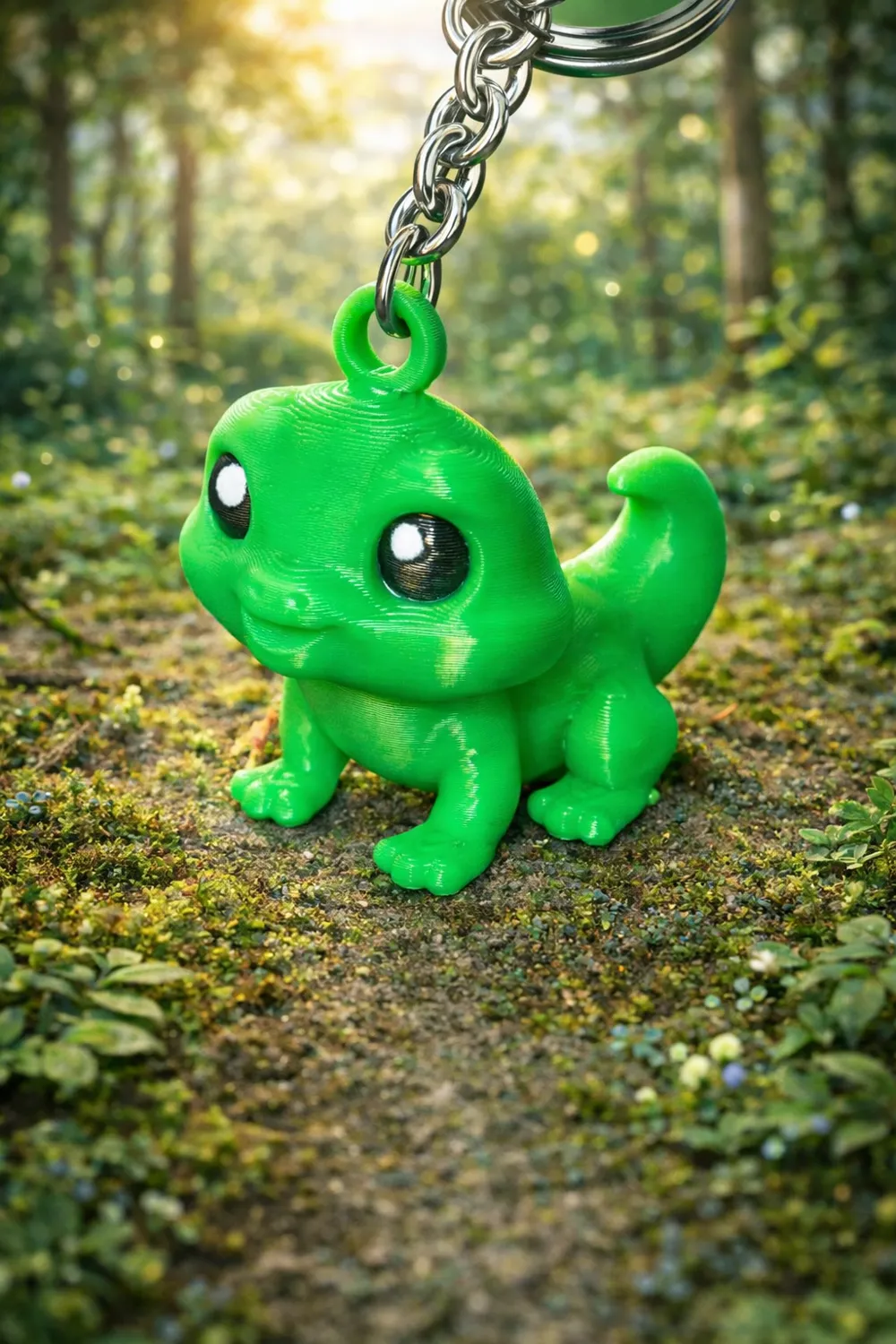 Cute Gecko Keychain - Free 3D Print Model - MakerWorld
