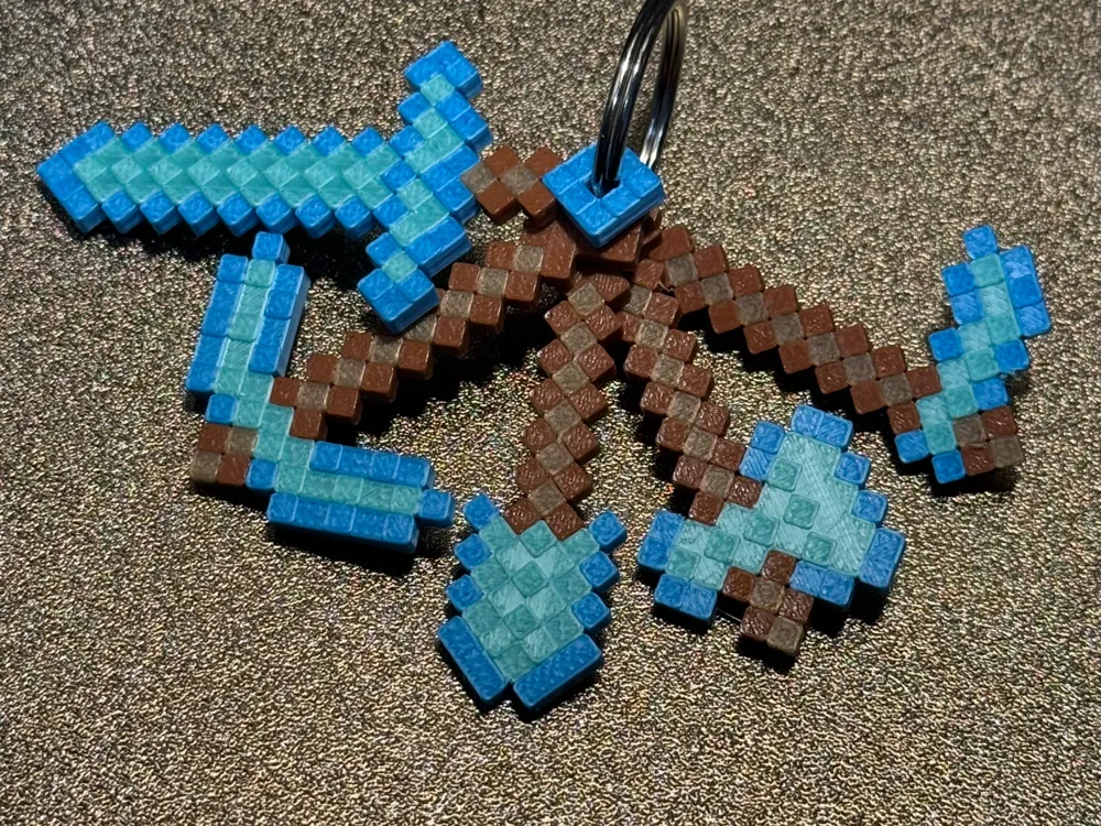 Minecraft Keychain Pendant by pauls_3d_things MakerWorld: Download Free ...