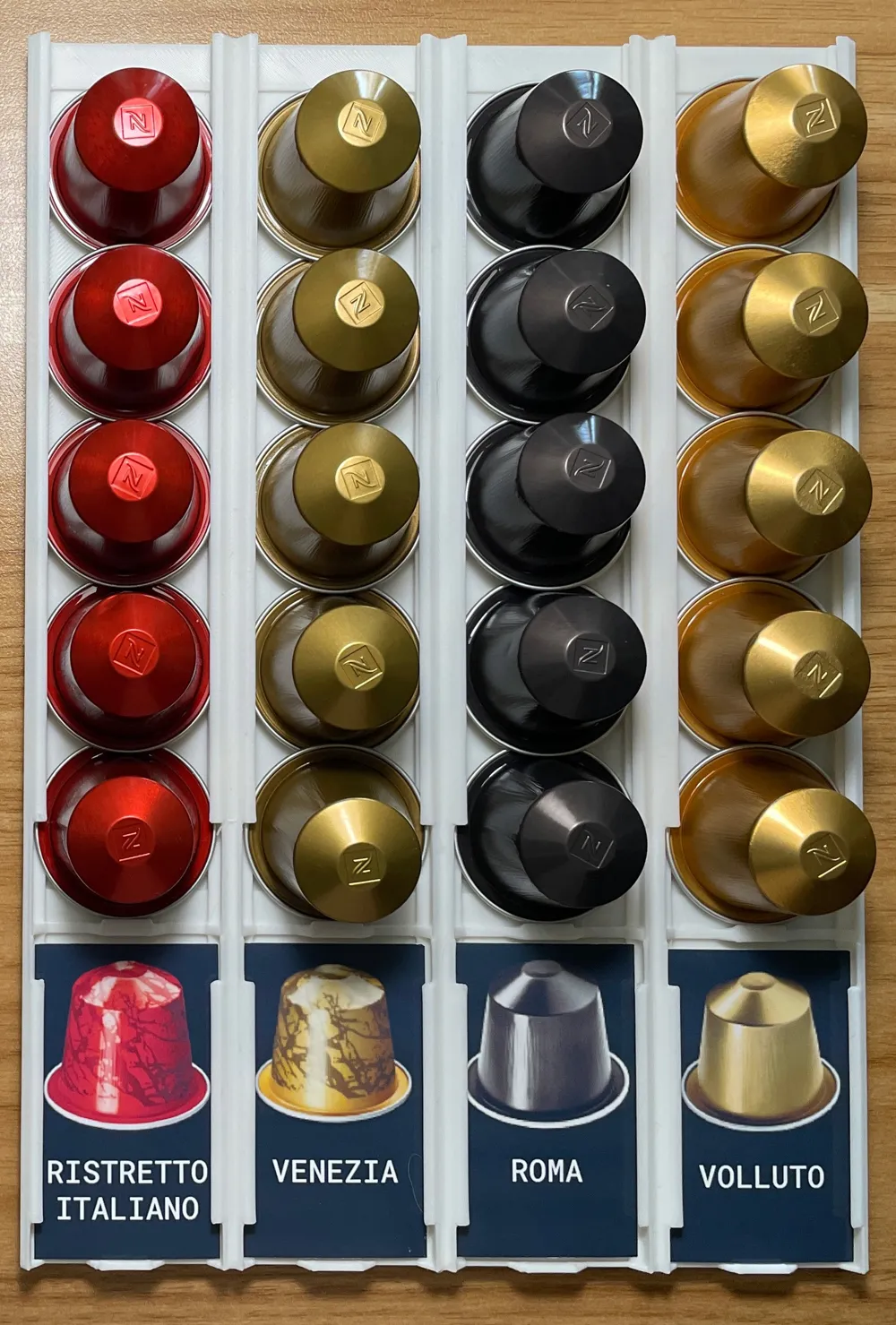 Fridge Nespresso Pod Holder Custom Label by Mikos Print World - MakerWorld