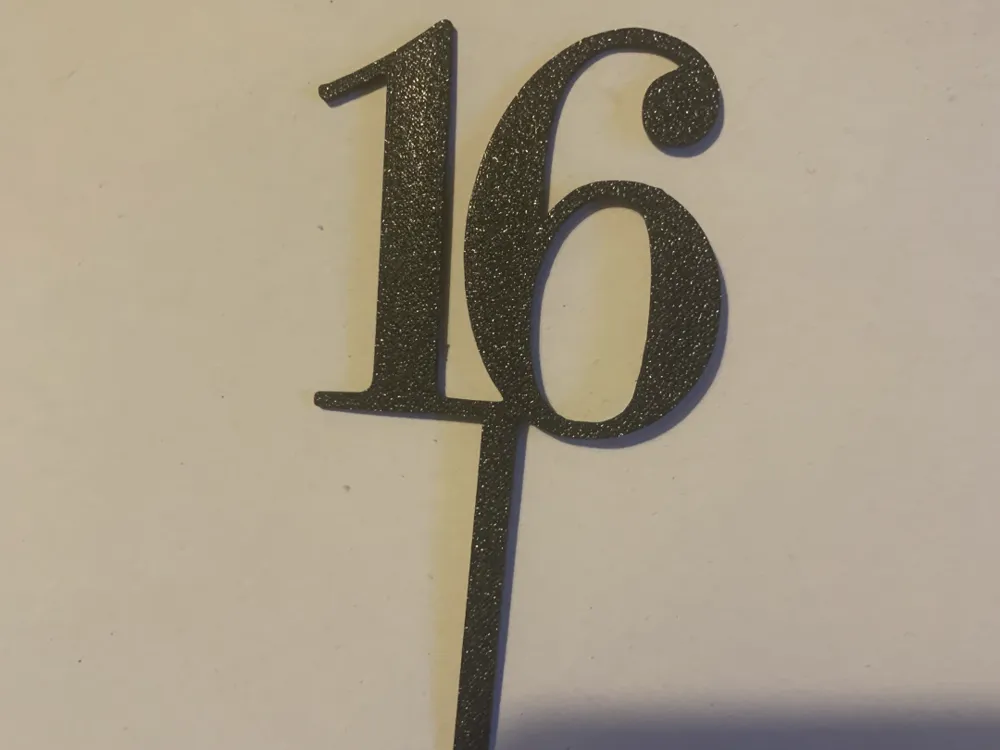 16 cake topper by Morganja - MakerWorld