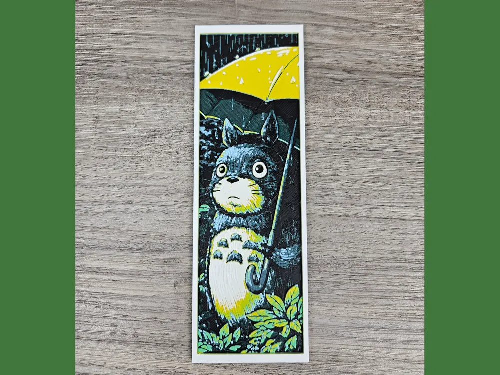 Totoro Umbrella (bookmark and panel) by BusyKikiBee MakerWorld ...