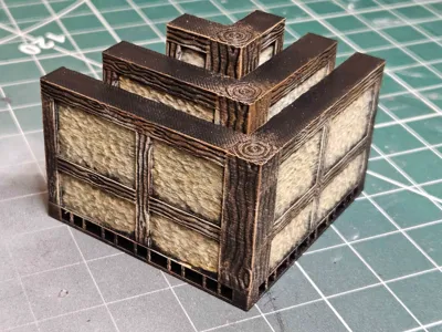 OpenForge Wooden Corner Tiles (Stucco) Remixed by Yandalf - MakerWorld
