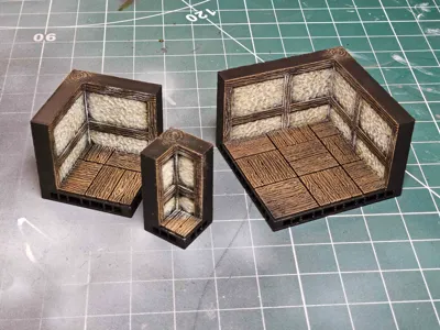 OpenForge Wooden Corner Tiles (Stucco) Remixed by Yandalf - MakerWorld