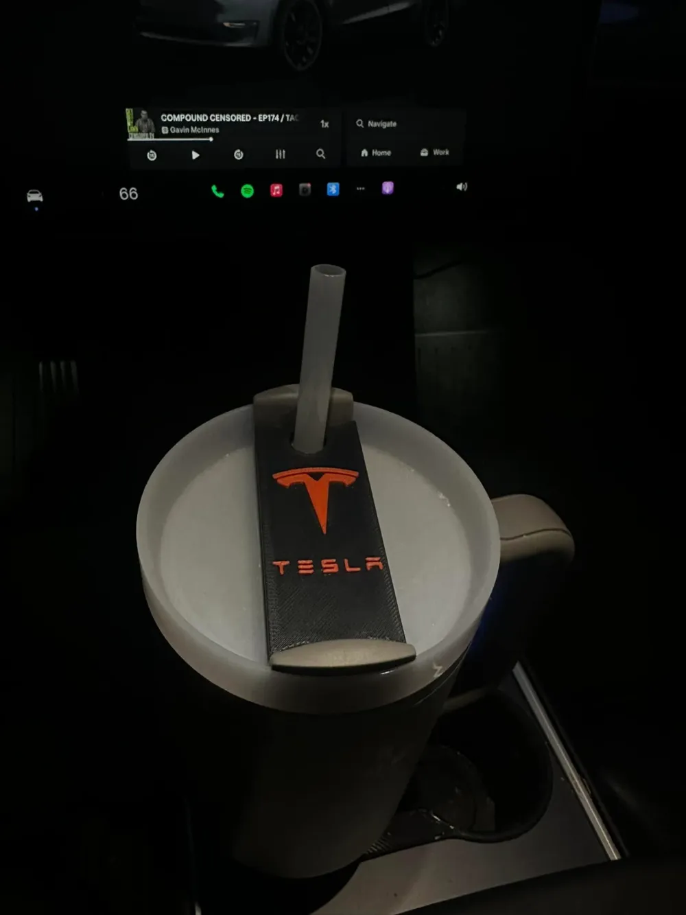 Tesla Stanley Tumbler Topper Remixed by seanwhite5 - MakerWorld