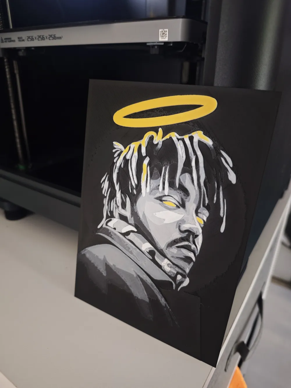 Juice Wrld Hueforge with Halo 999 - Free 3D Print Model - MakerWorld