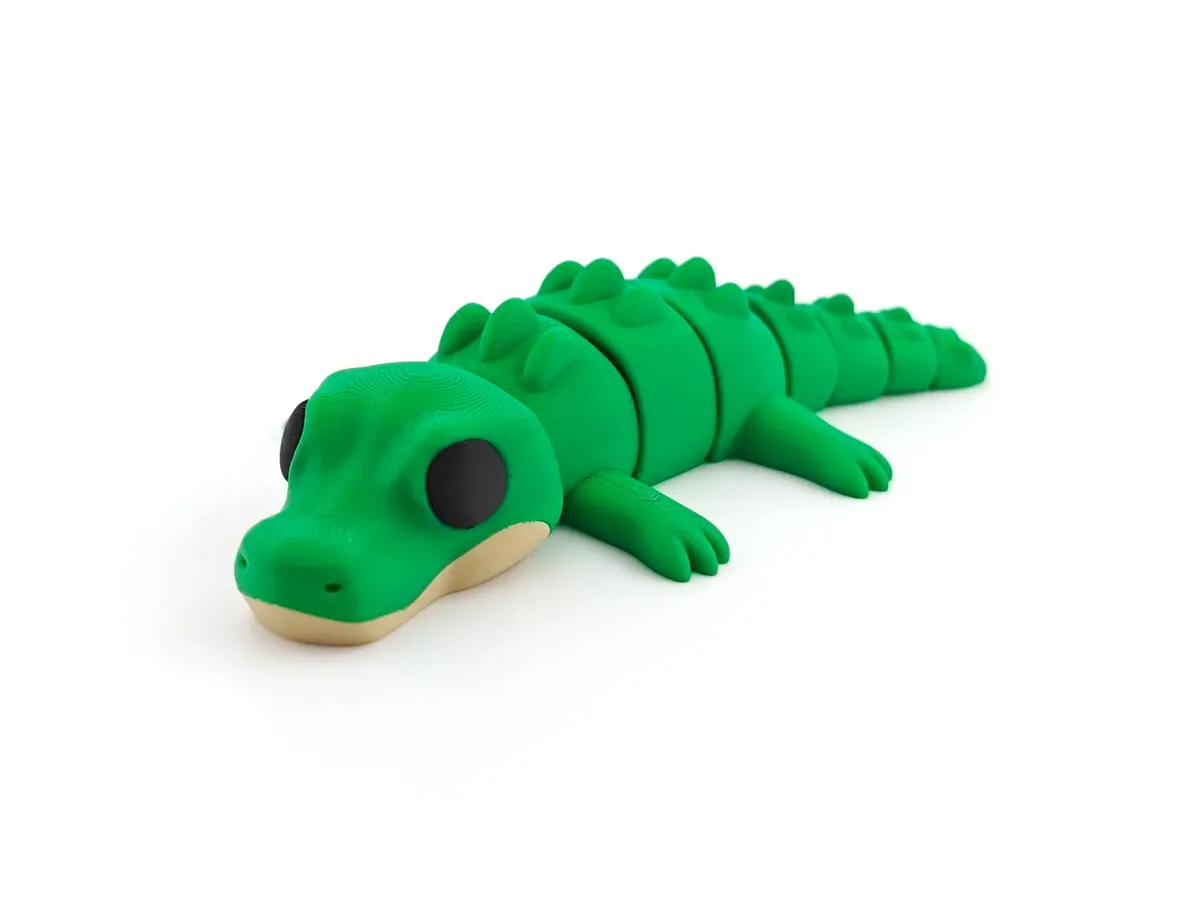 Cute Articulated Crocodile - Free 3D Print Model - MakerWorld