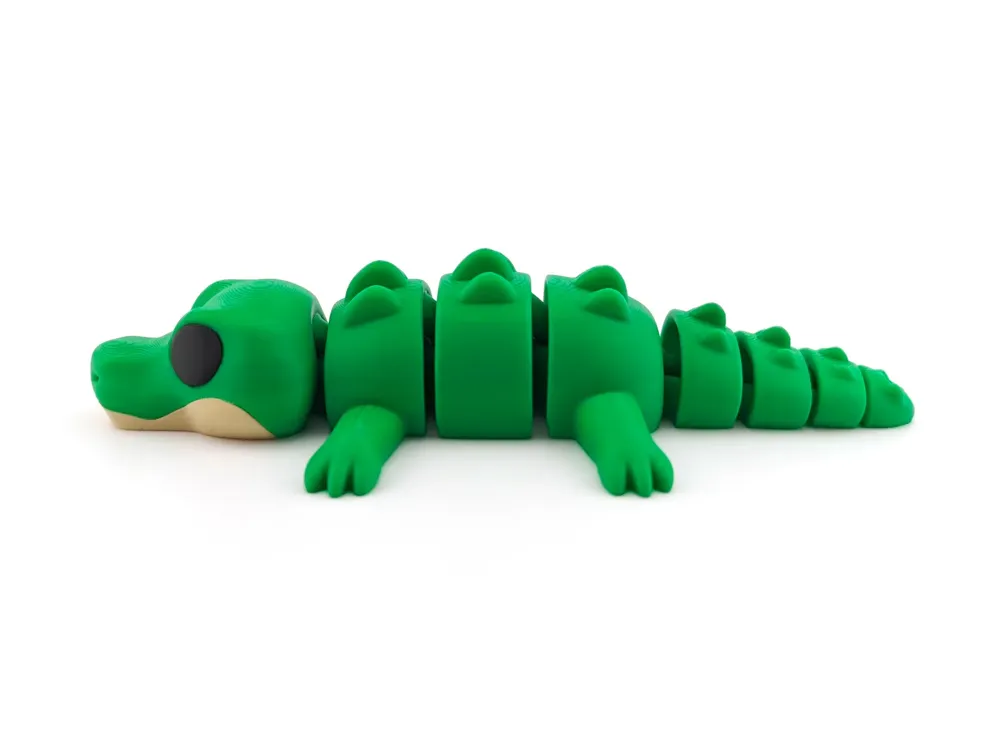 Cute Articulated Crocodile - Free 3D Print Model - MakerWorld