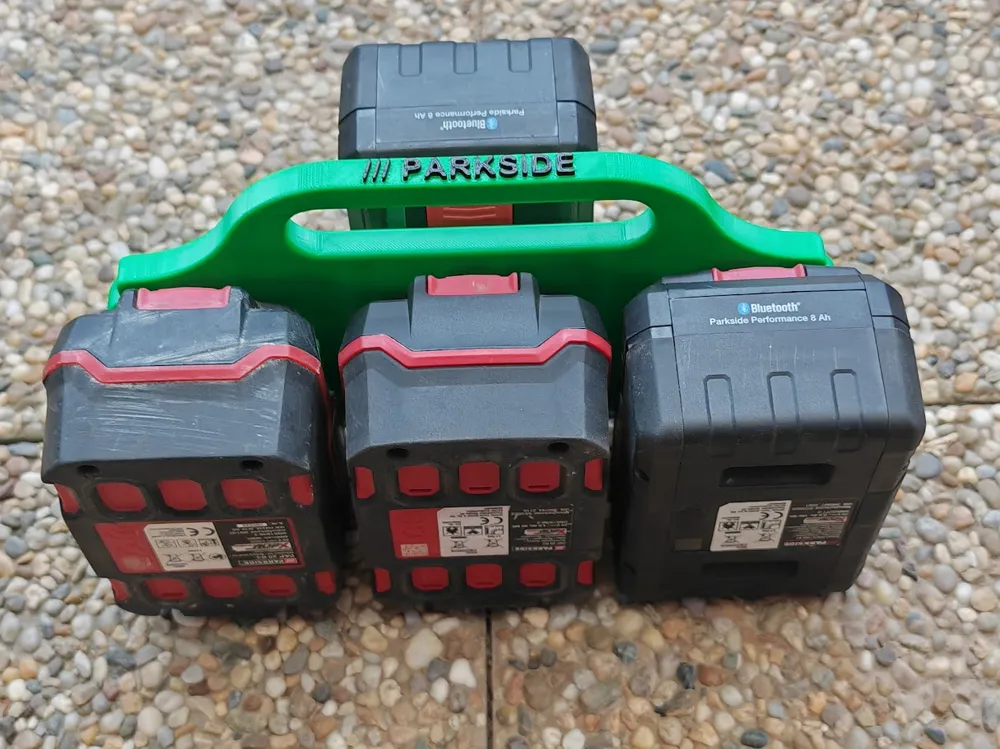 Parkside 20V battery holder, battery carrier by Petr.M.Cik MakerWorld ...