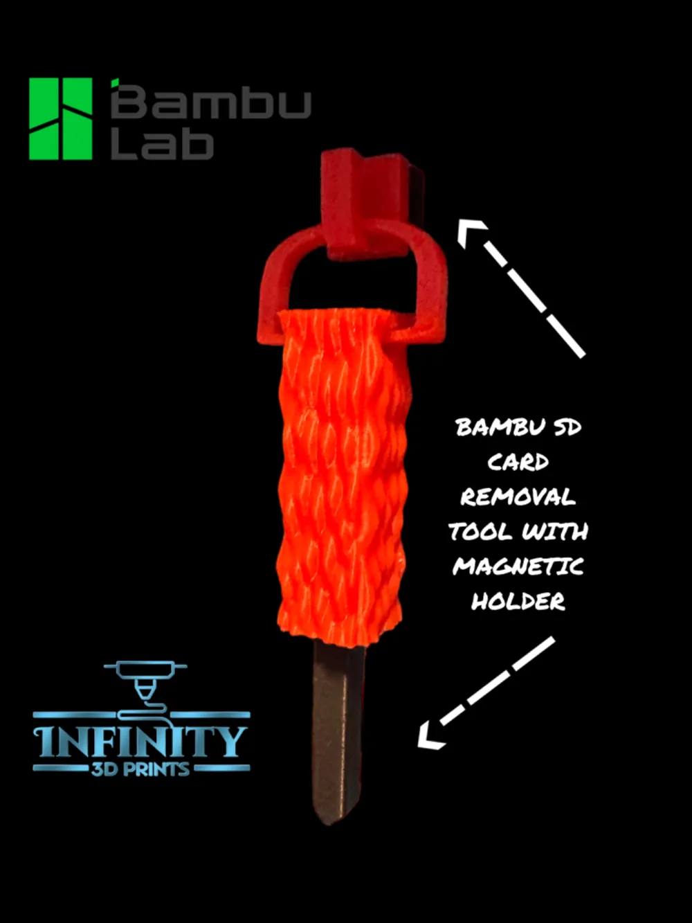 BAMBU SD CARD REMOVAL TOOL by Infinity 3D Prints - MakerWorld