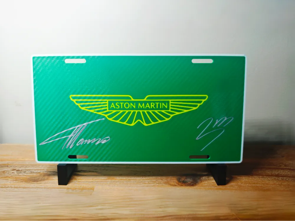 F1 Team Licence Plate - Aston Martin by P78 MakerWorld: Download Free ...