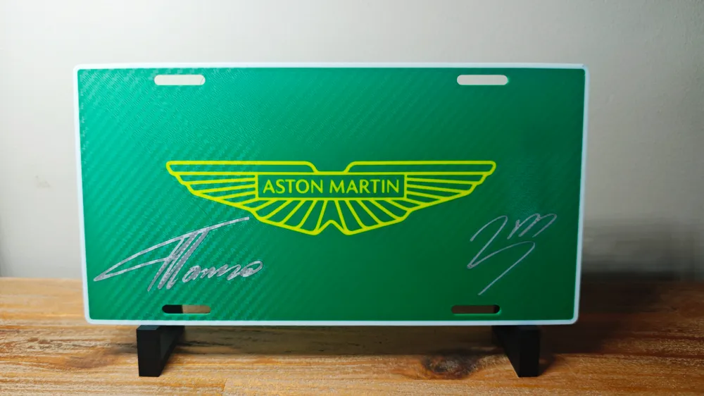 F1 Team Licence Plate - Aston Martin by P78 MakerWorld: Download Free ...