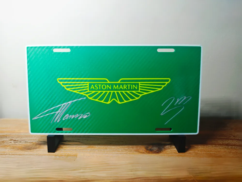 F1 Team Licence Plate - Aston Martin by P78 MakerWorld: Download Free ...