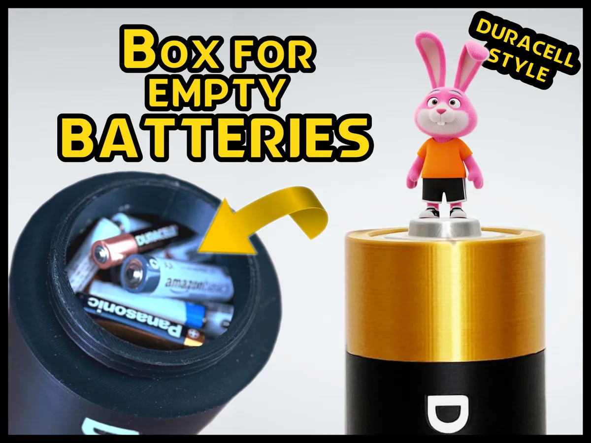 Box for empty batteries - Duracell style by Andrepfff MakerWorld ...