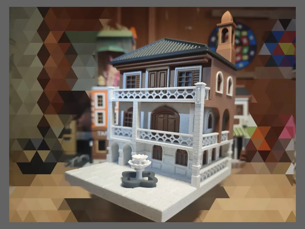 Miniature Street Scene Series V - Old Western-Style Building ...