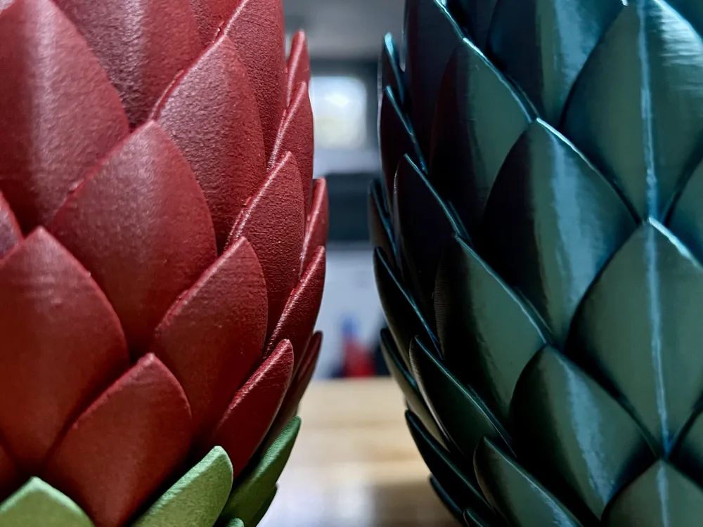 Dragon Scale Planter with Drip Tray - Free 3D Print Model - MakerWorld