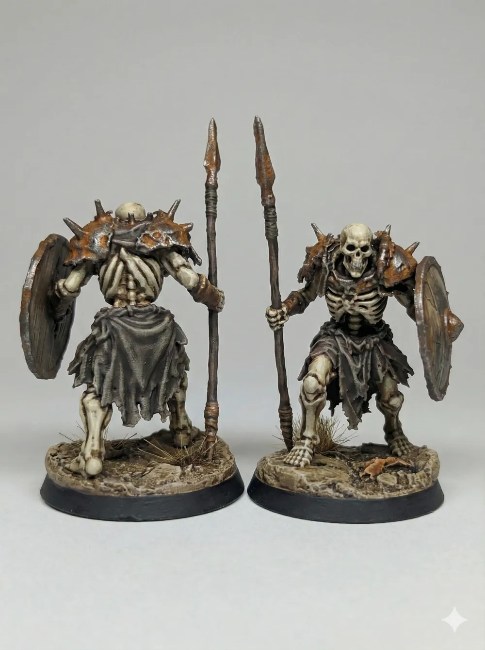 Skeleton Warrior - Spear & Shield (32mm Undead) - Free 3D Print Model ...