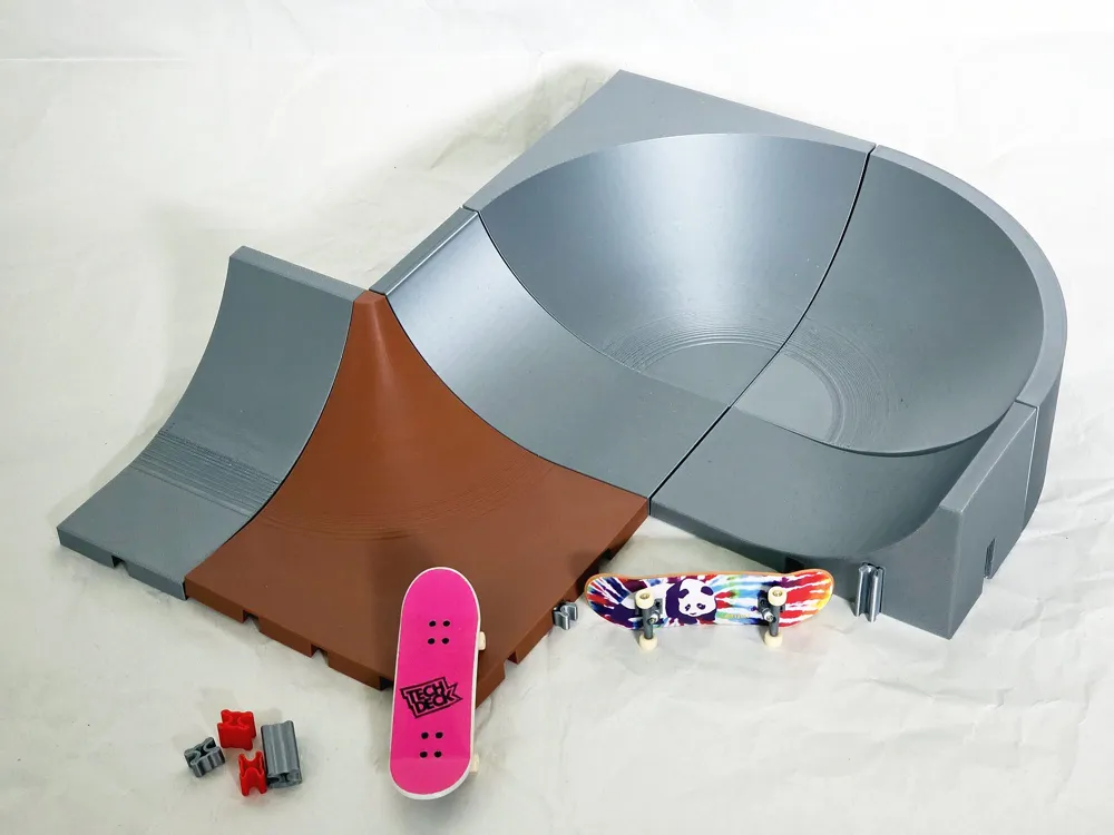 Fingerboard Skatepark Modular - Corner Remixed by eSeL__ MakerWorld ...