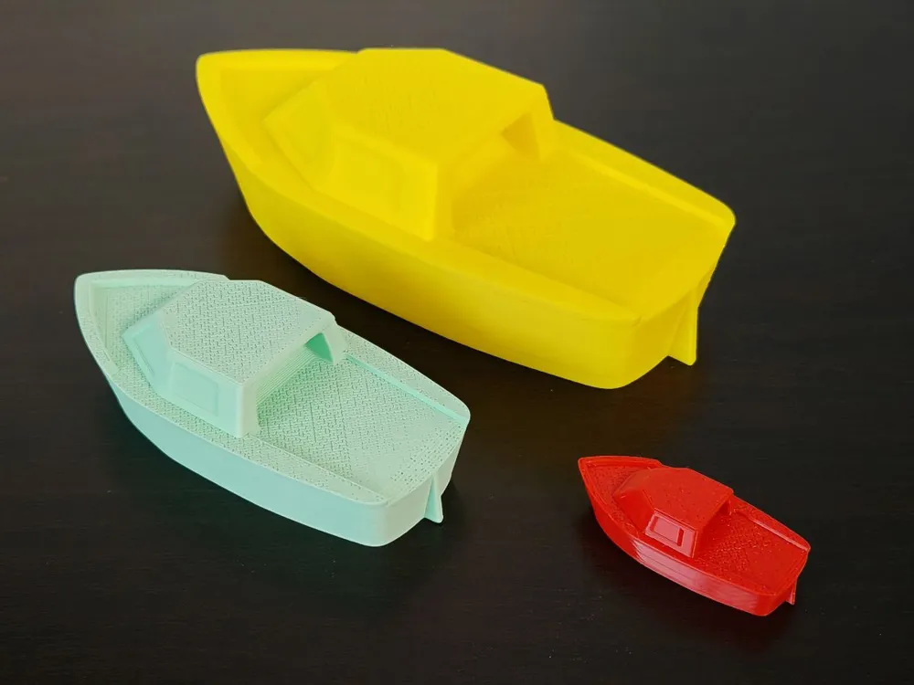 Floating Boat for the Bathtub: Unsinkable, 4 sizes - Free 3D Print ...