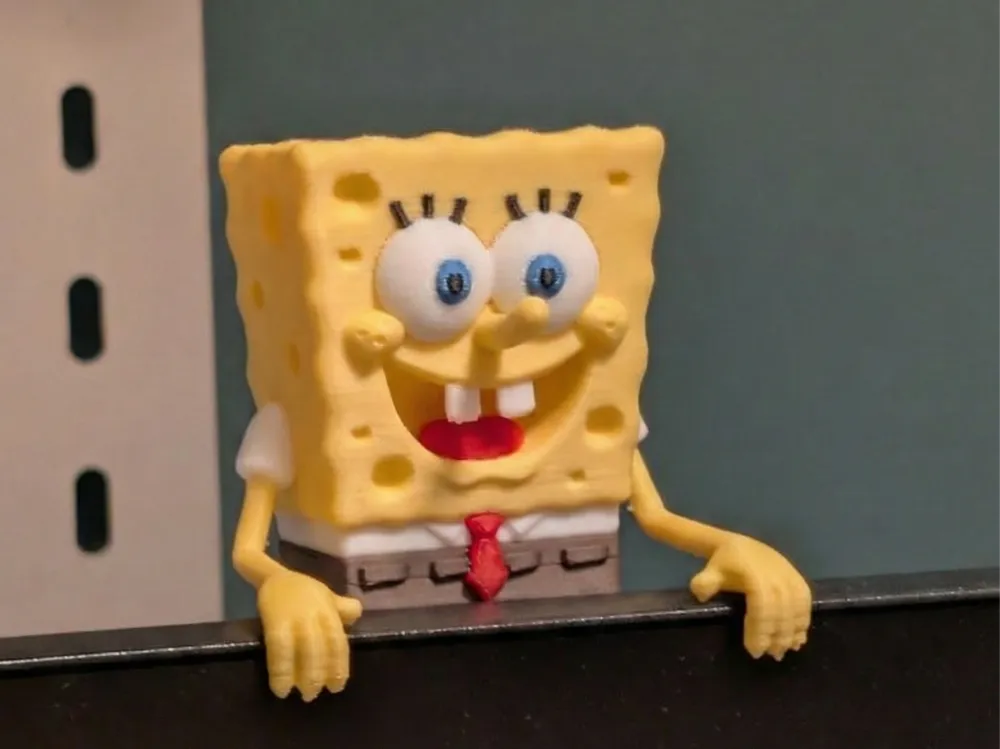 Spongebob - Monitor Topper & Statue - Free 3D Print Model - MakerWorld