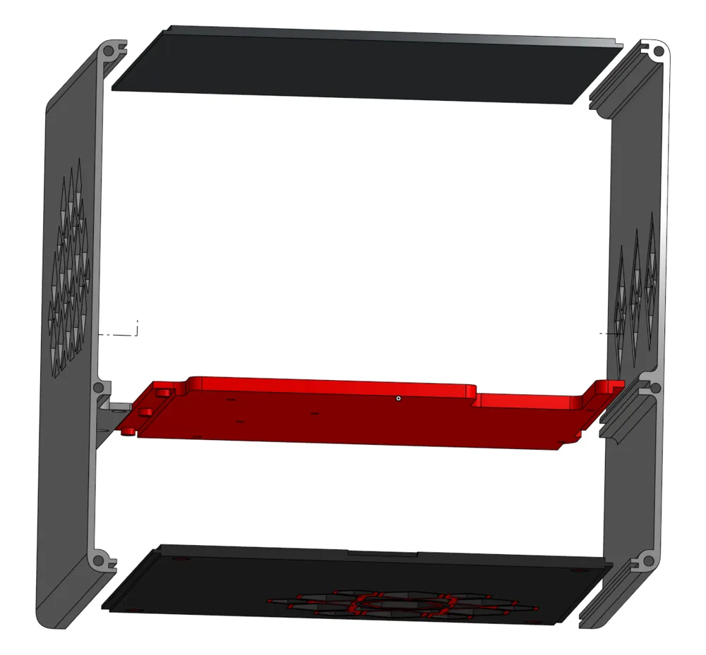 Compact Modular PC Case for ITX Builds by ACNet3D - MakerWorld