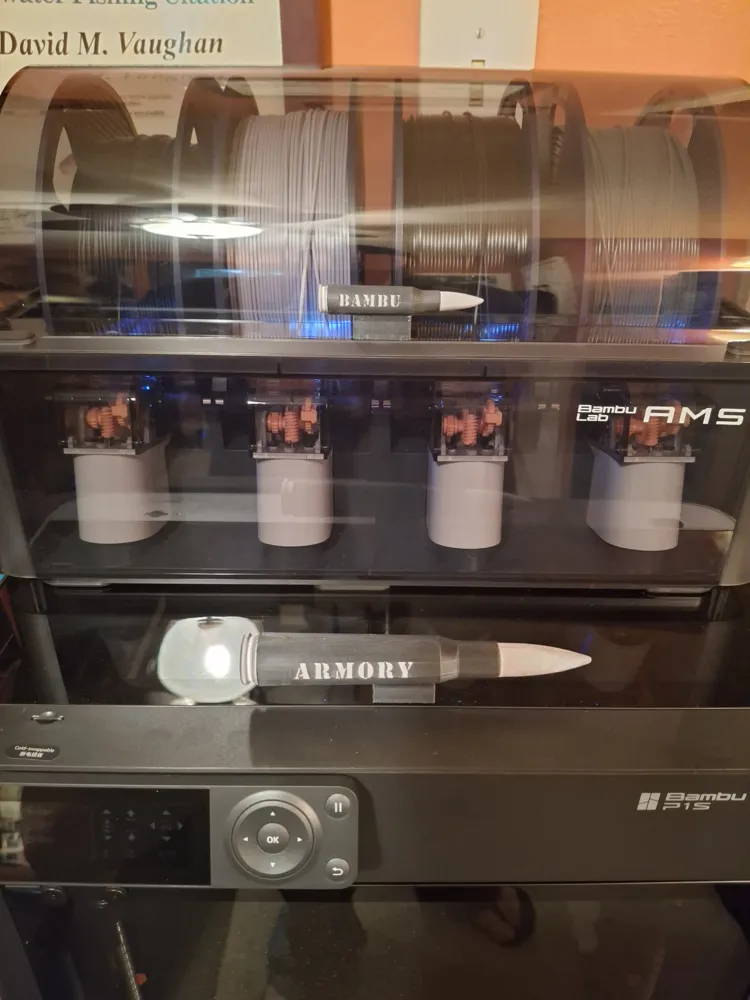 P1S combo AMS lid and Top glass lid bullet handles - Free 3D Print ...