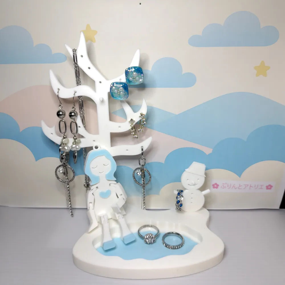 Accessory Stand (Snowman and Ice Pond) - Free 3D Print Model - MakerWorld