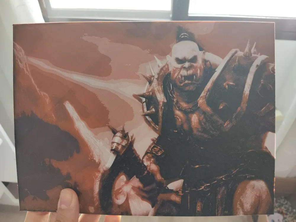 Orc warcraft hueforge by Gribor - MakerWorld