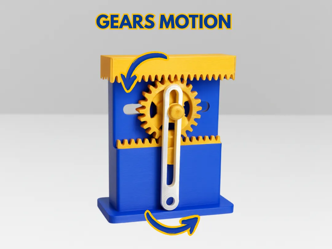 GEARS MECHANISM - ALTERNATE MOTION ASSEMBLY TOY by Mech3DPrinting ...