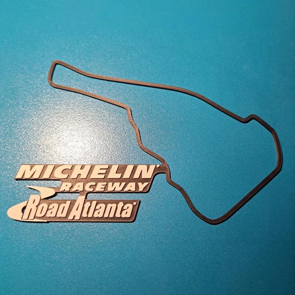 Road Atlanta Track Map Wall Art by Oktober Revolution MakerWorld ...