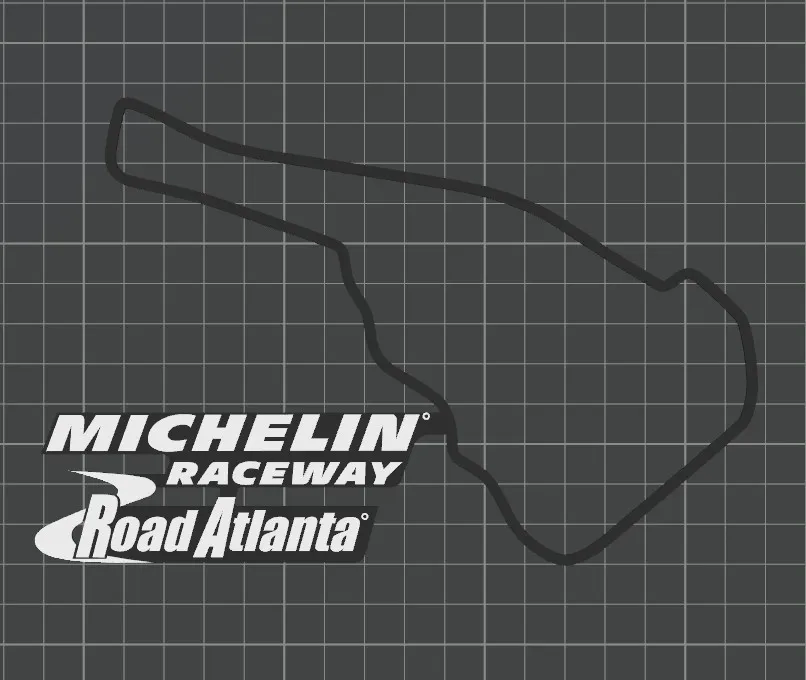 Road Atlanta Track Map Wall Art by Oktober Revolution MakerWorld ...
