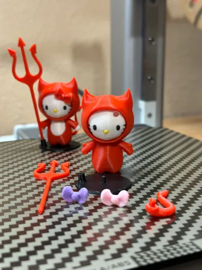 Devil Hello Kitty by JP3D MakerWorld: Download Free 3D Models